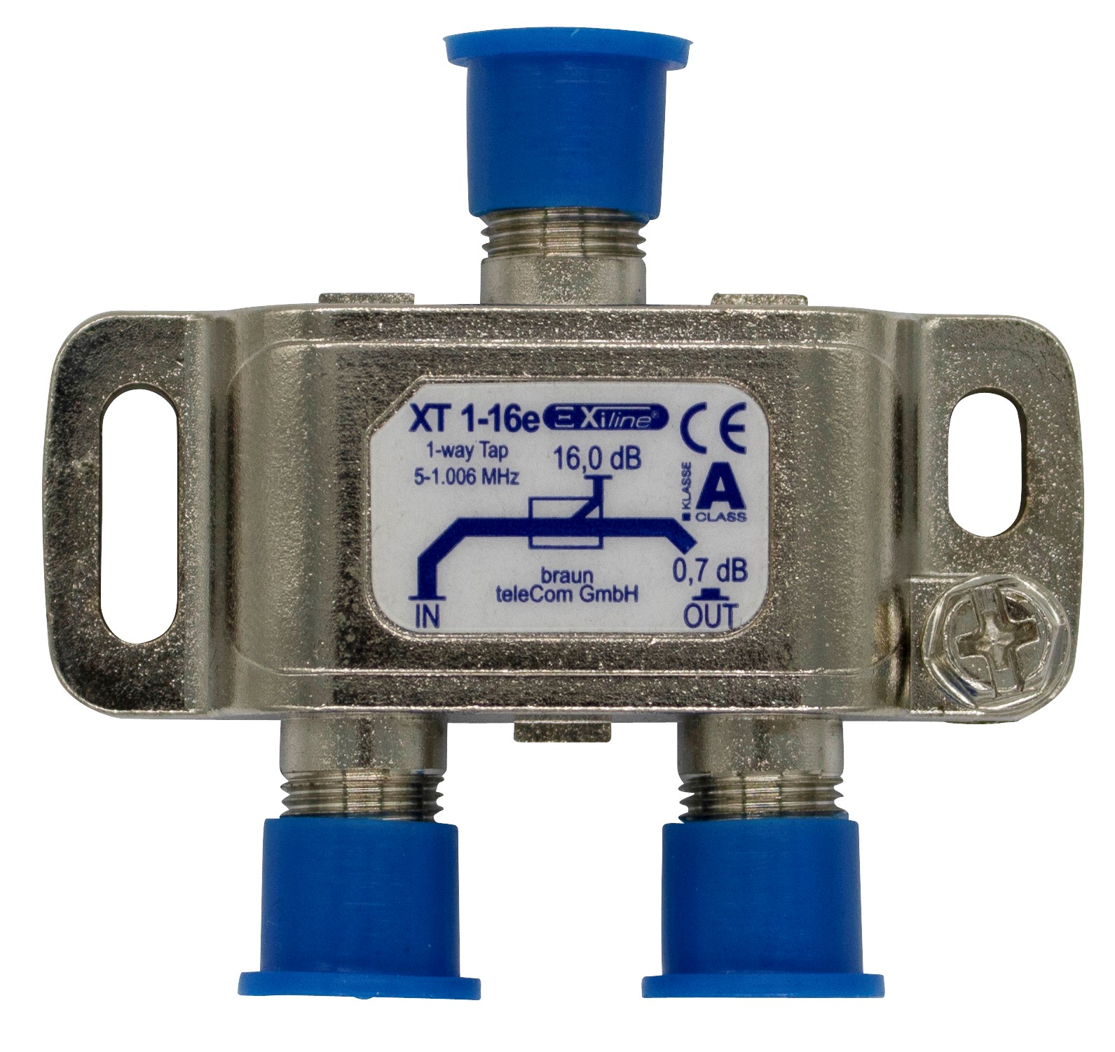 Empfangstechnik.de - braun teleCom XT 1-16e - Abzweiger 1-fach 16,5 dB ...